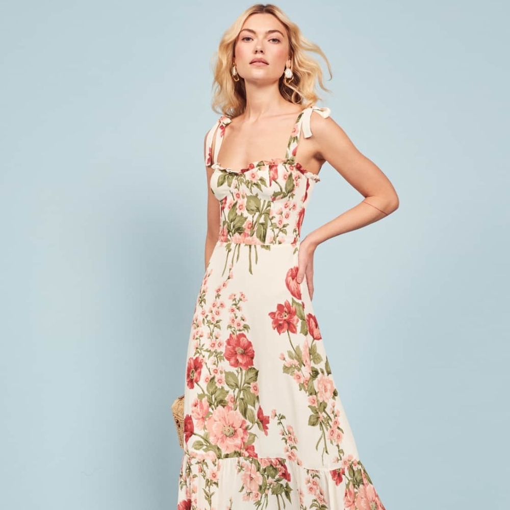 Reformation Nikita Midi Dress - So Flattering! - Gem